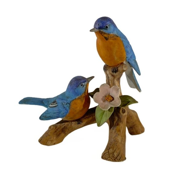 Lefton | Accents | Vintage Lefton Eastern Bluebirds Hand Painted ...